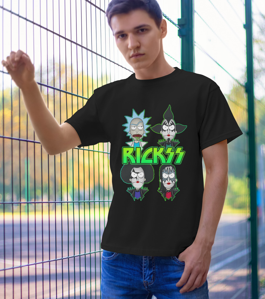 Rick And Morty KISS Band Parody Rickss T-Shirt