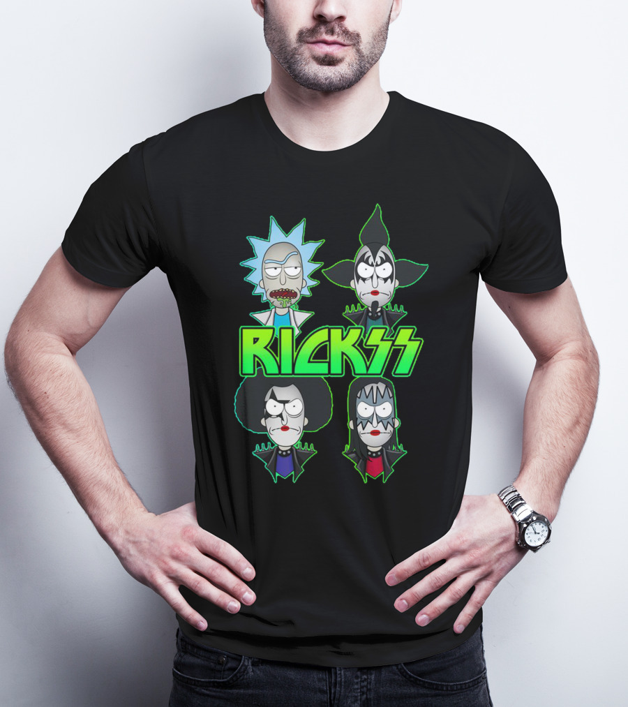 Rick And Morty KISS Band Parody Rickss T-Shirt