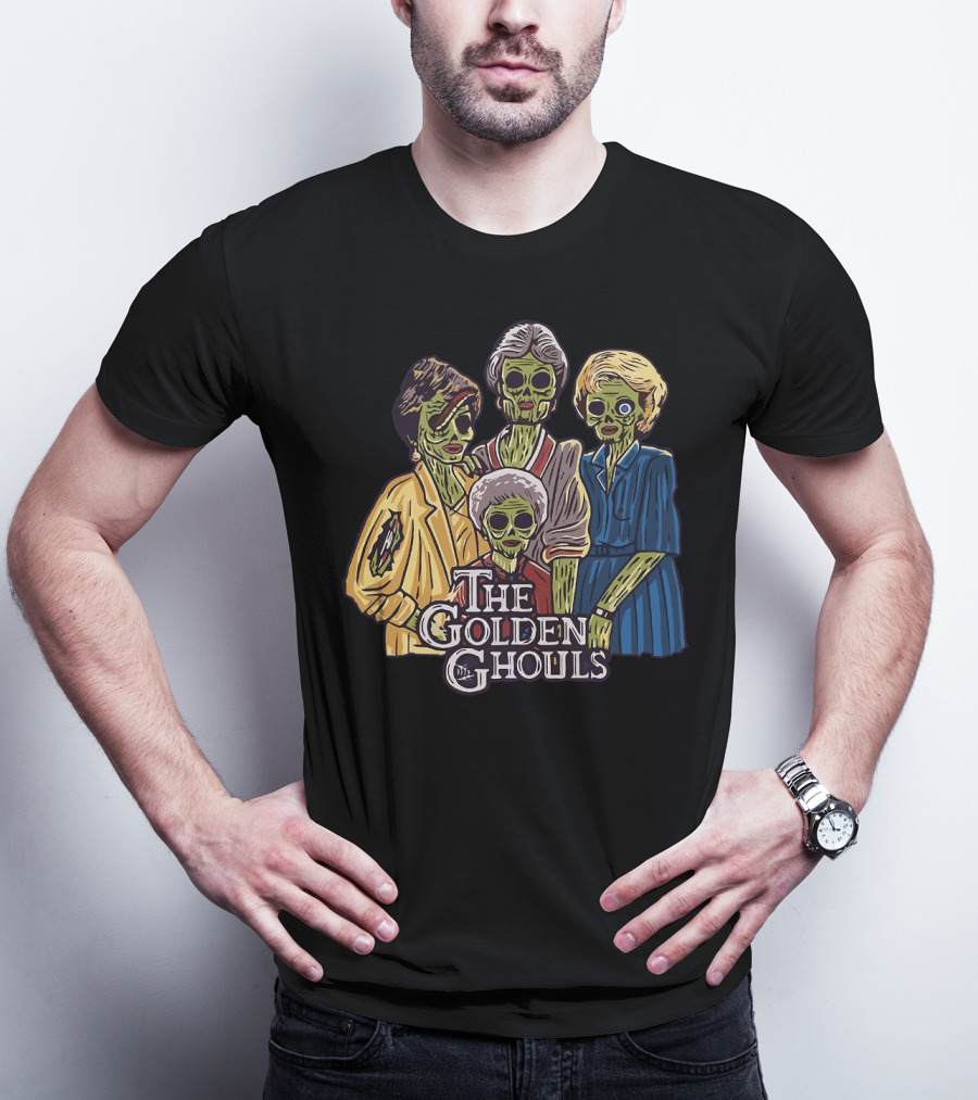The Golden Girls The Golden Ghouls Halloween Zombie Group T-Shirt