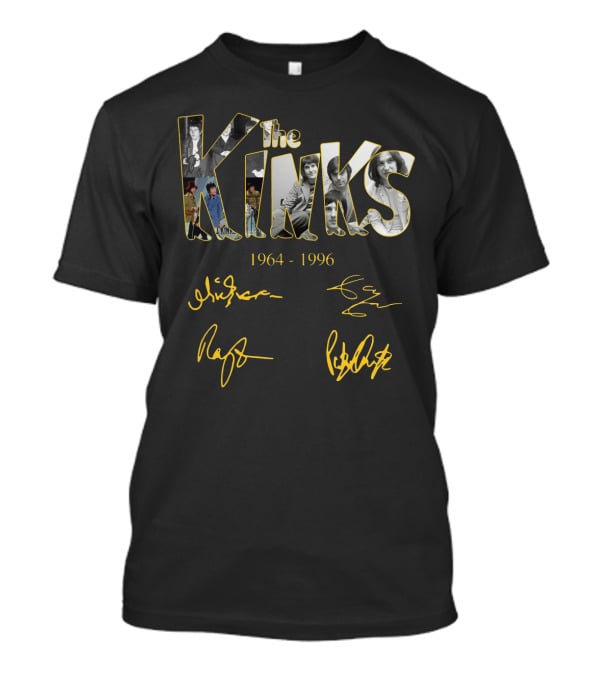 The Kinks 1964 1996 Signature Collage T-Shirt
