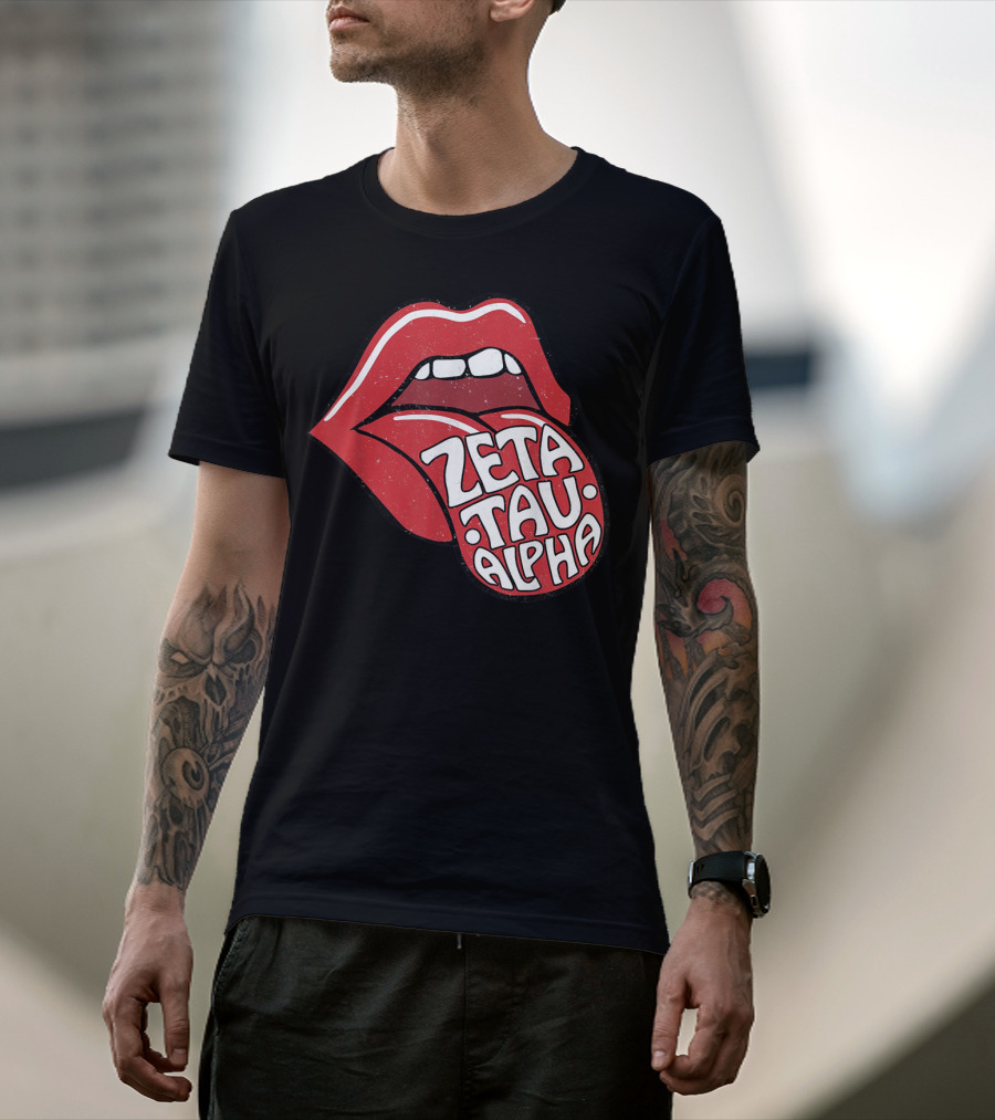 Zeta Tau Alpha Tongue Logo Pop T-Shirt