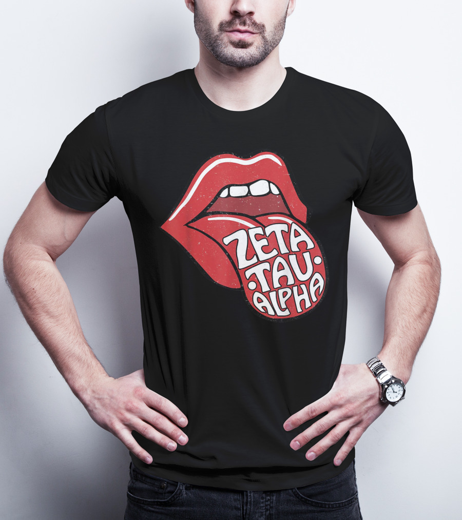Zeta Tau Alpha Tongue Logo Pop T-Shirt