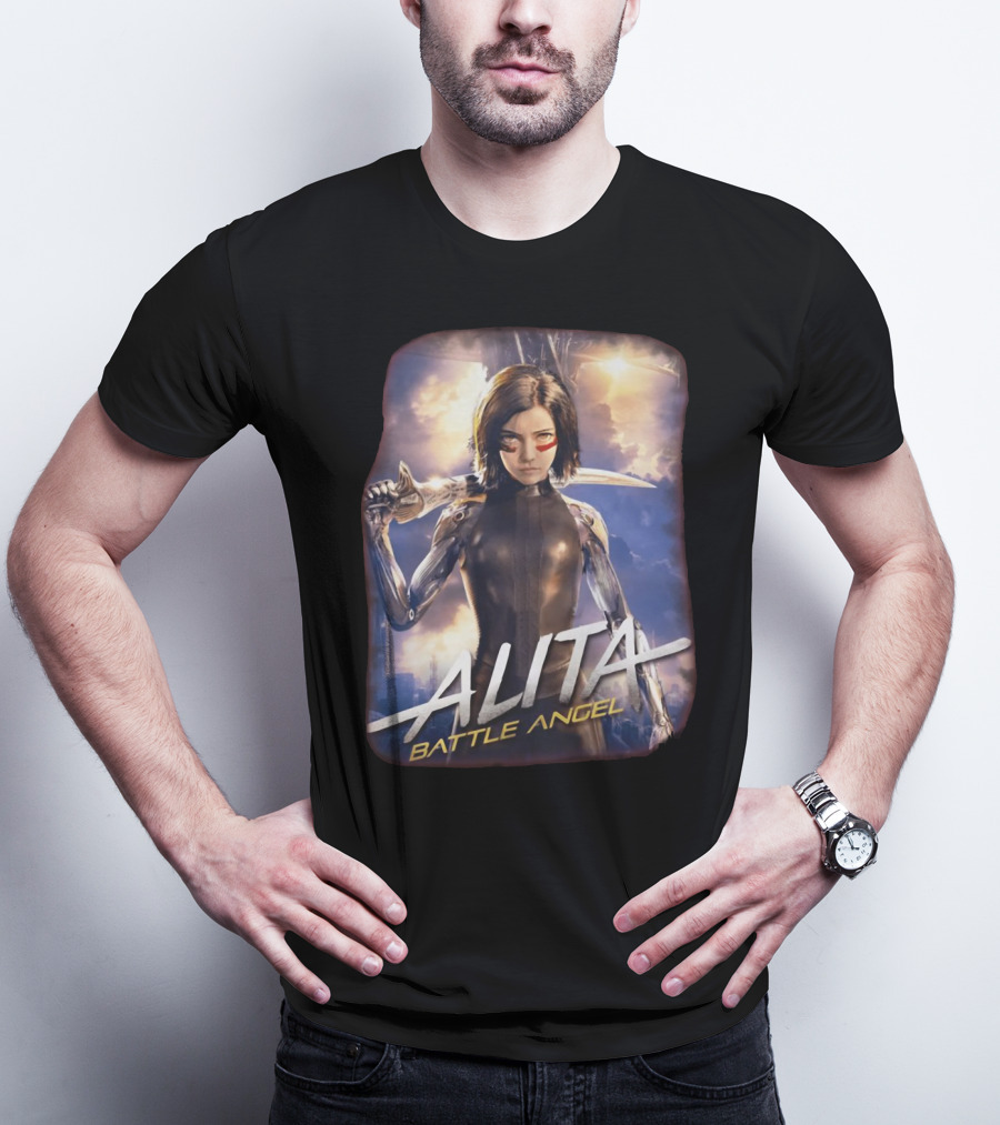 Alita Battle Angel Cyborg Warrior With Sword T-Shirt