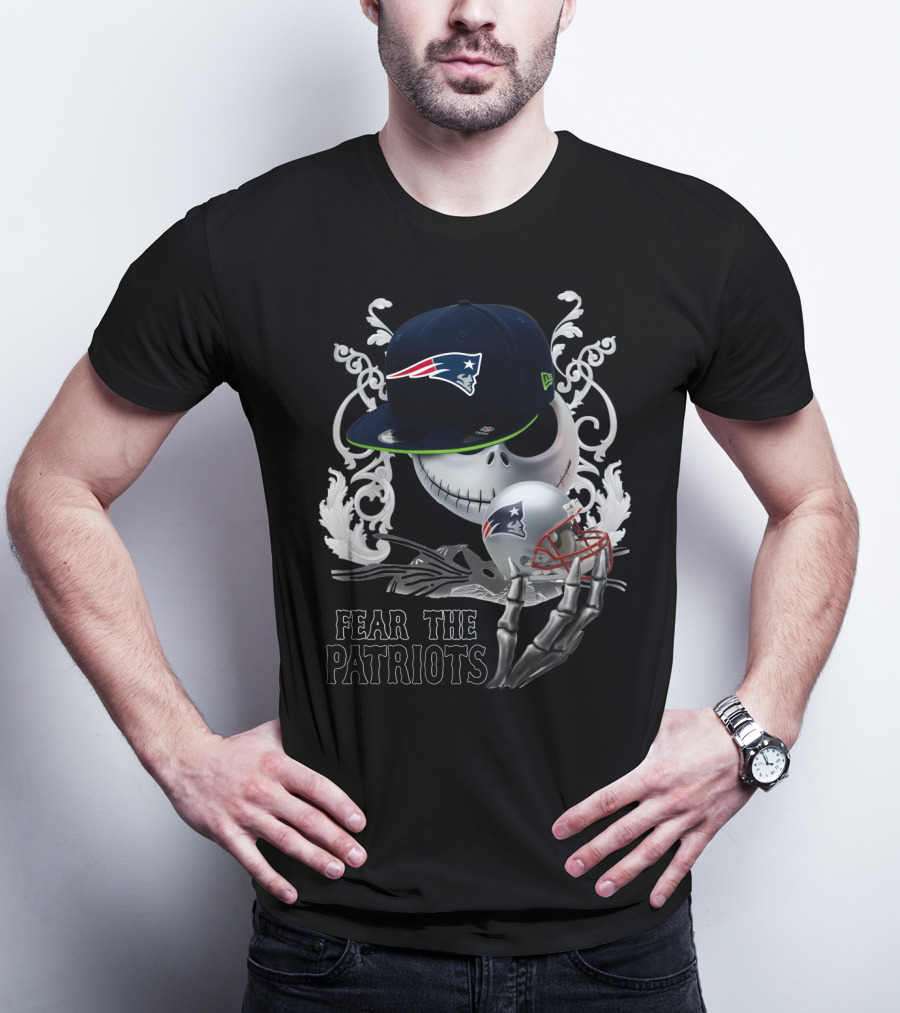Jack Skellington Patriots Skull Fear The Patriots New Era Cap Football Helmet T-Shirt