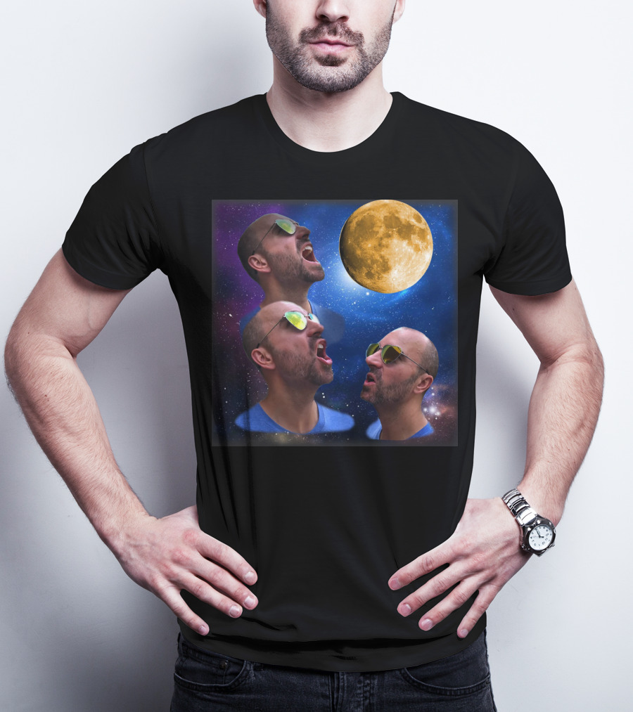 Zach Call Moon Space Night Sunglasses Trio T-Shirt