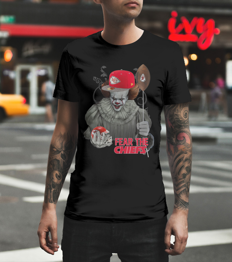 Pennywise Fear The Kansas City Chiefs Football Helmet T-Shirt