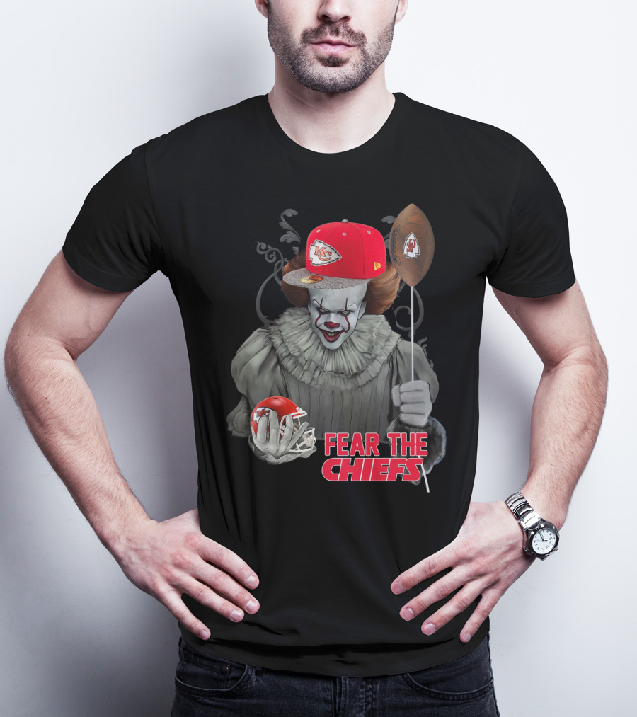 Pennywise Fear The Kansas City Chiefs Football Helmet T-Shirt