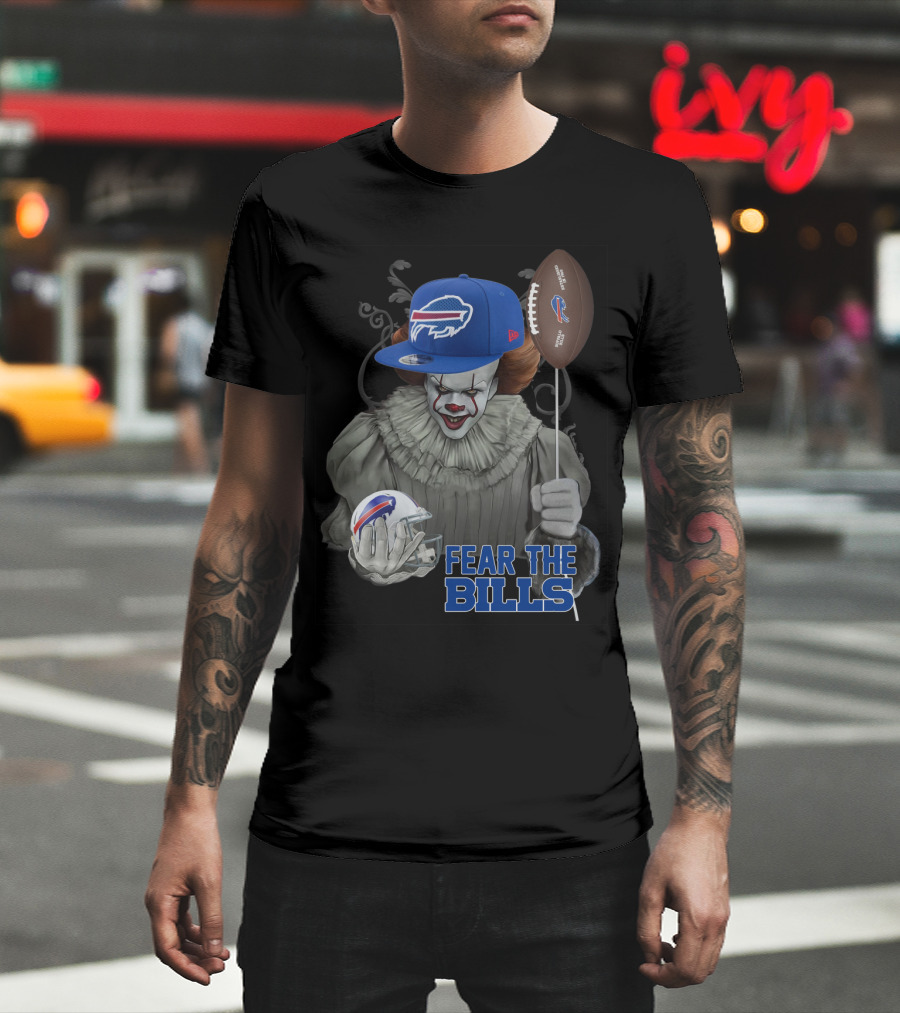 Pennywise Fear The Buffalo Bills Football Helmet T-Shirt