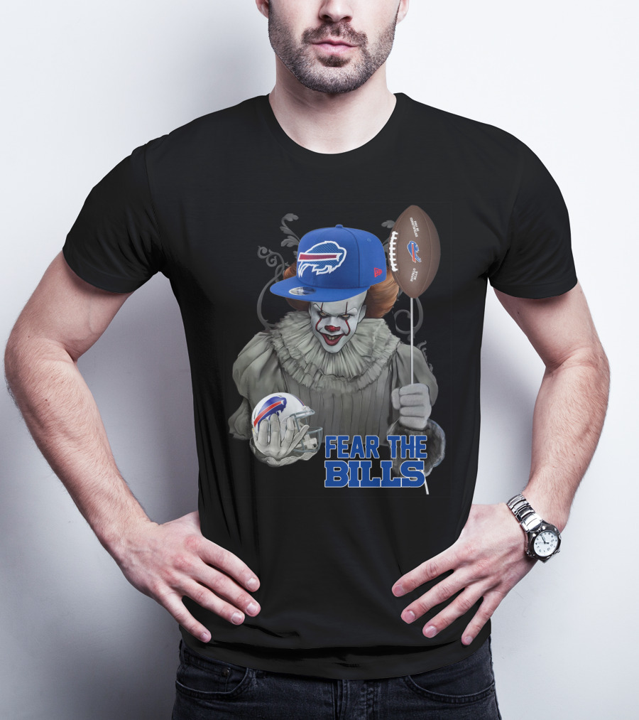 Pennywise Fear The Buffalo Bills Football Helmet T-Shirt