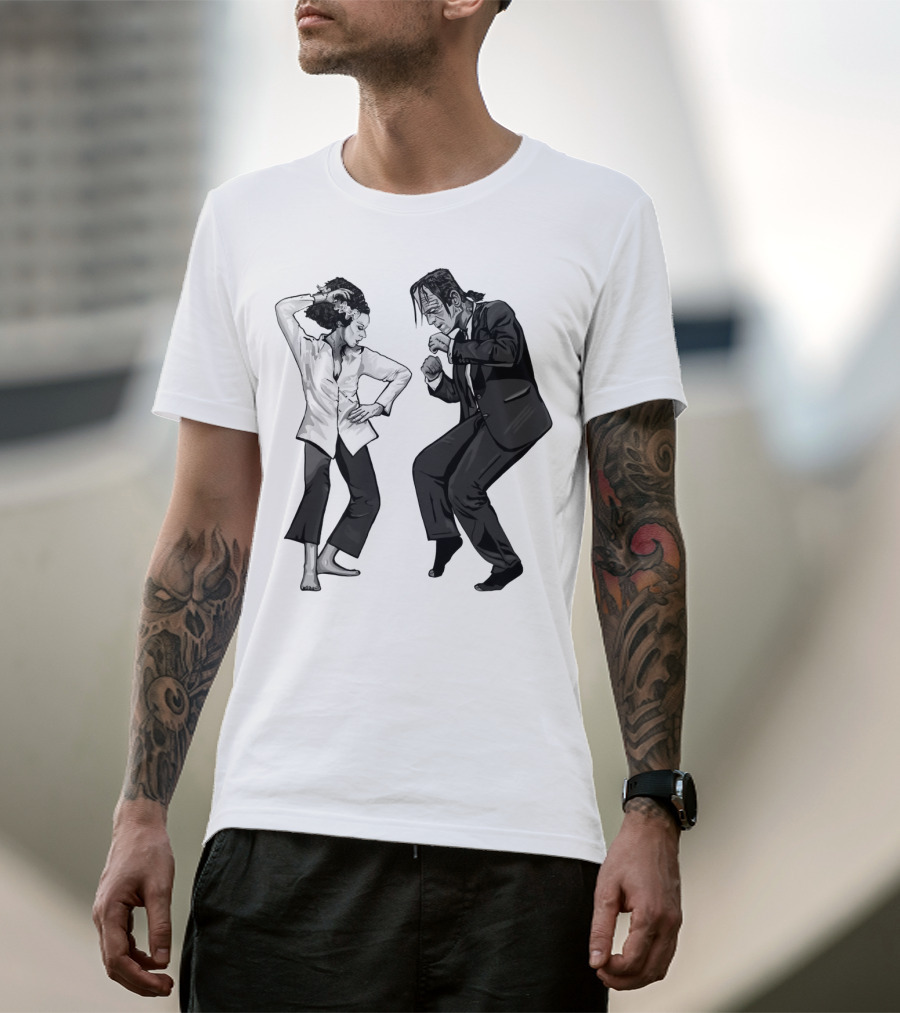 Pulp Fiction Frankenstein Dance Scene Mashup T-Shirt