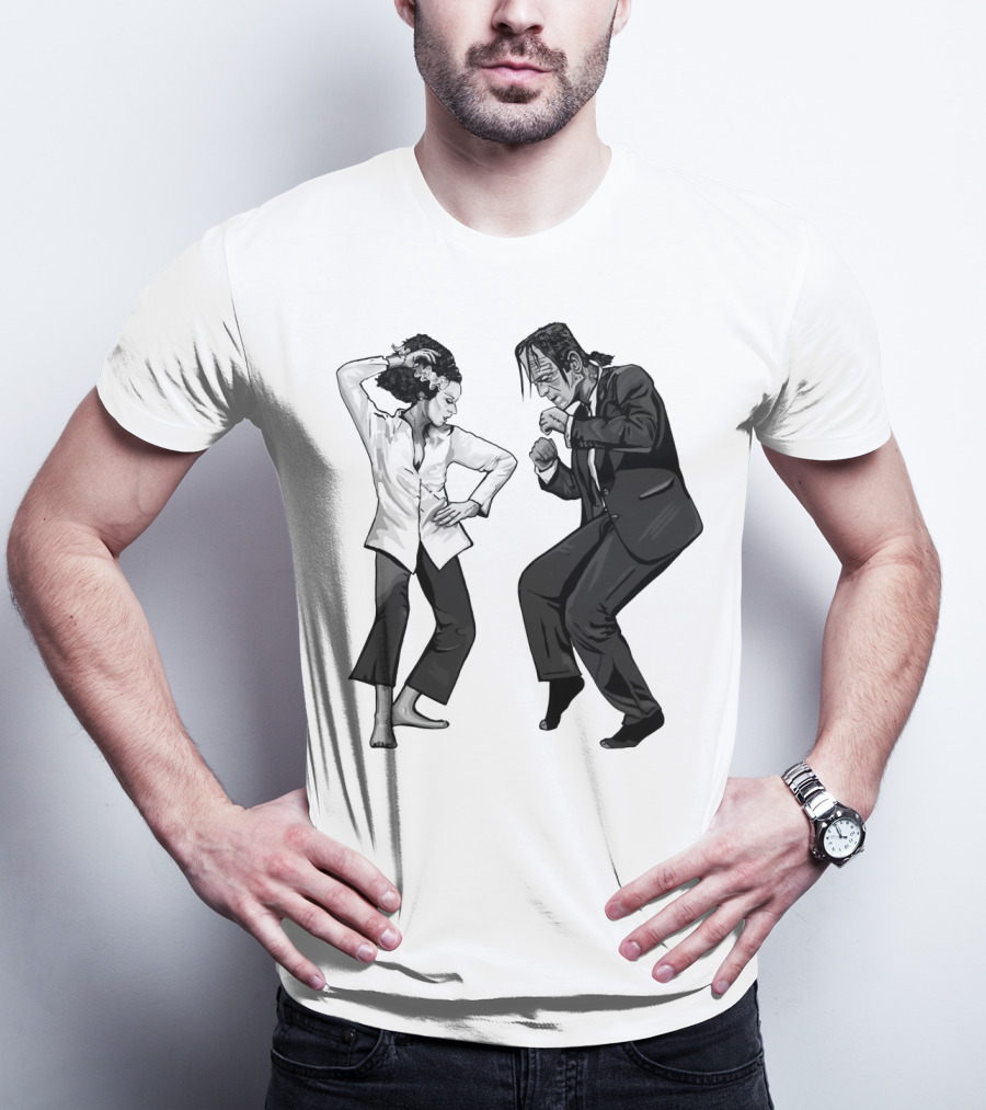 Pulp Fiction Frankenstein Dance Scene Mashup T-Shirt