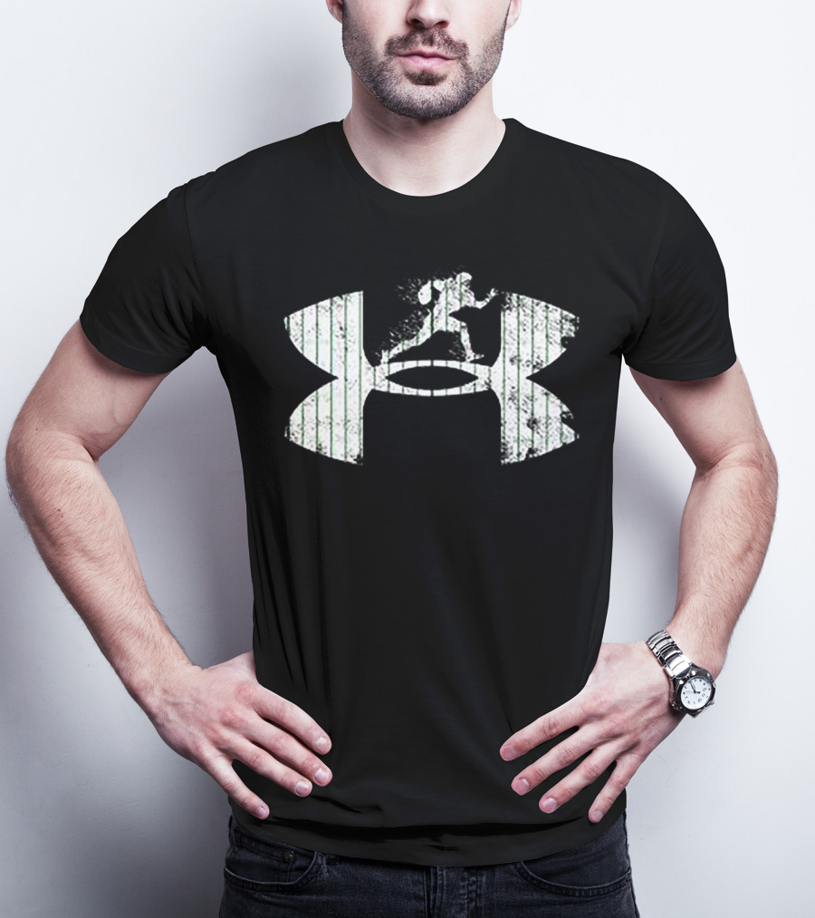 Under Armour Football Logo With Running Athlete T-Shirt