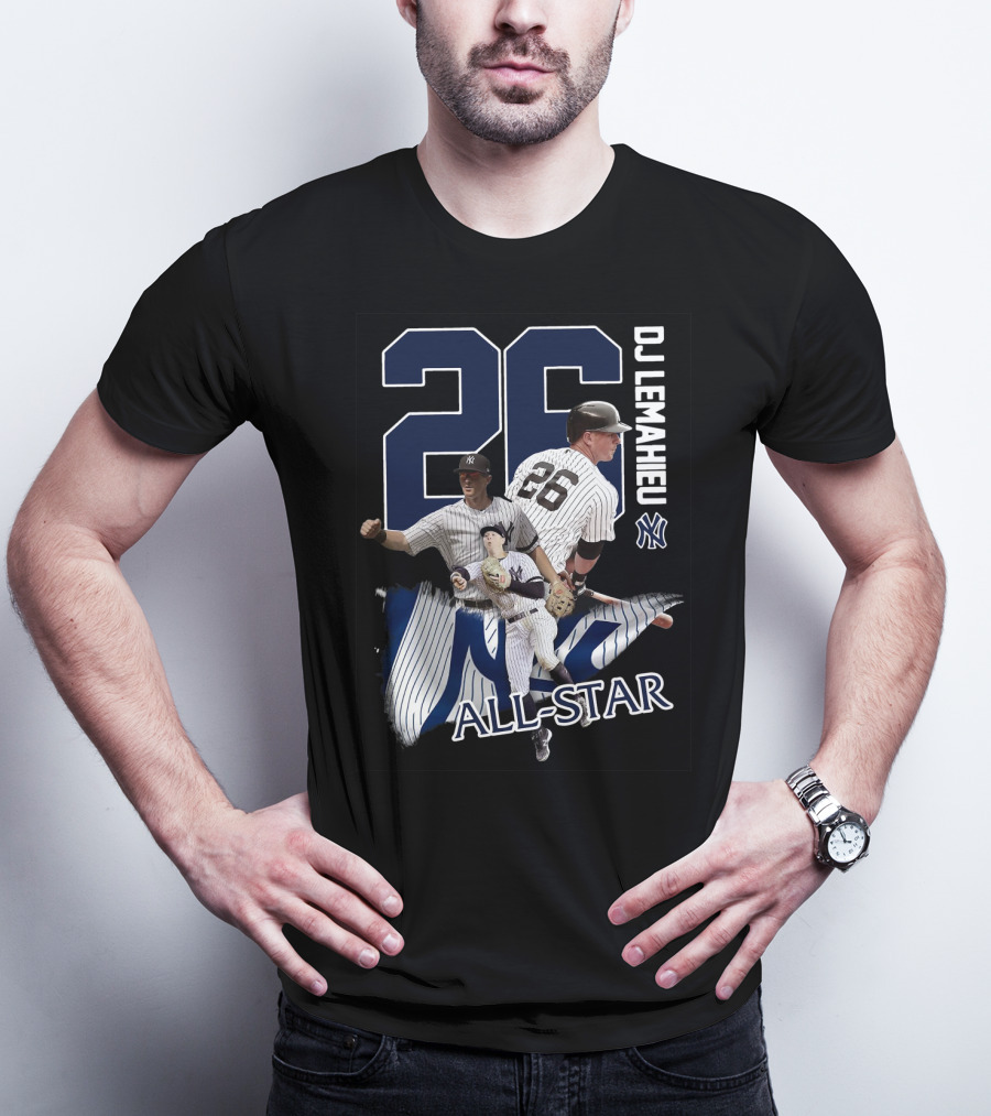New York Yankees Dj Lemahieu 26 All-Star Yankees Team Player T-Shirt