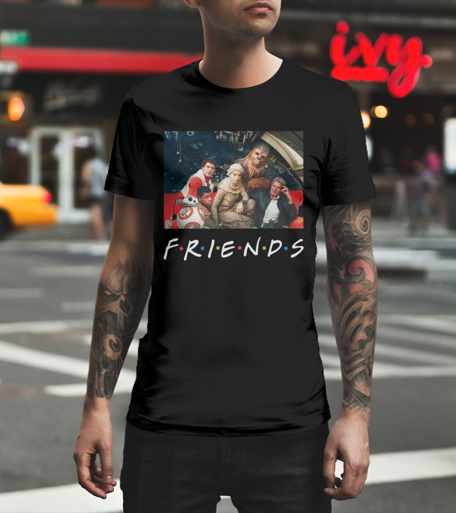 Star Wars Cast In Friends T-Shirt