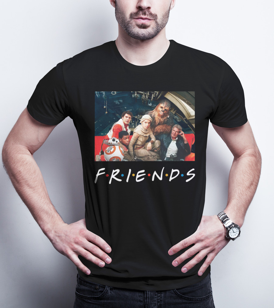 Star Wars Cast In Friends T-Shirt