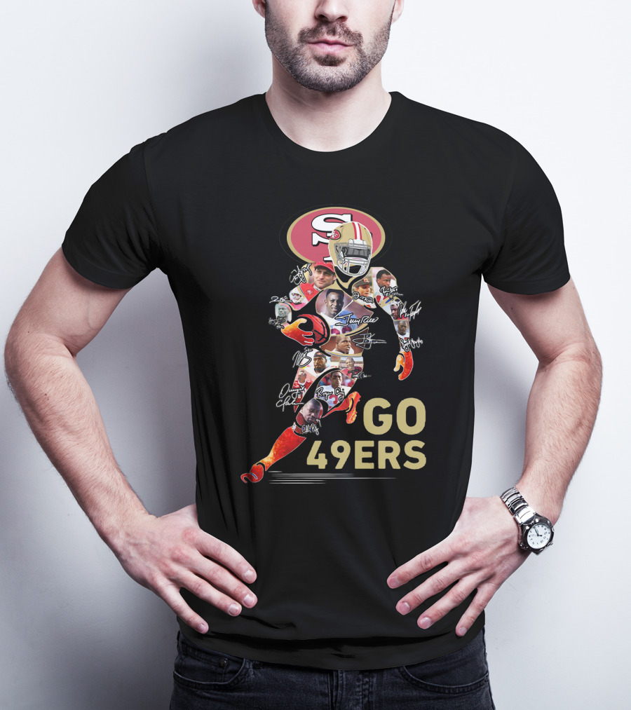 Go San Francisco 49ers Legends And Iconic Autographs T-Shirt
