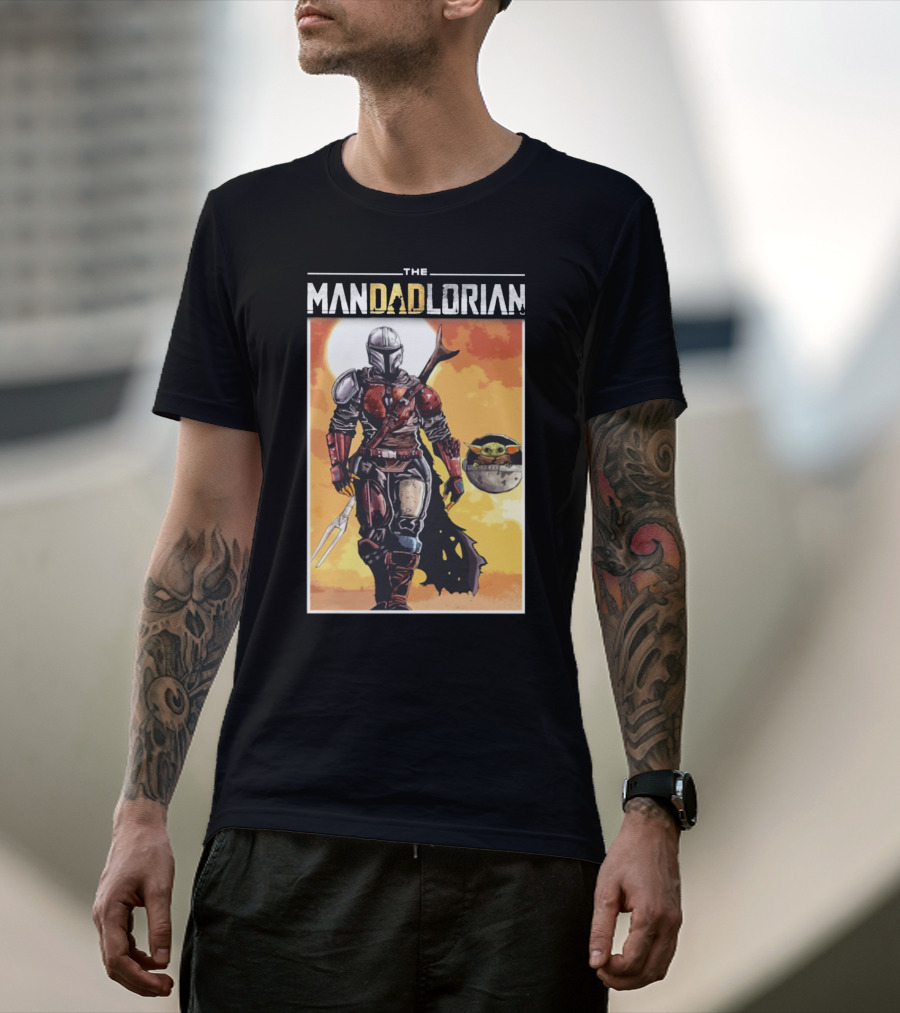 The Mandadlorian Dad Yoda The Mandalorian T-Shirt