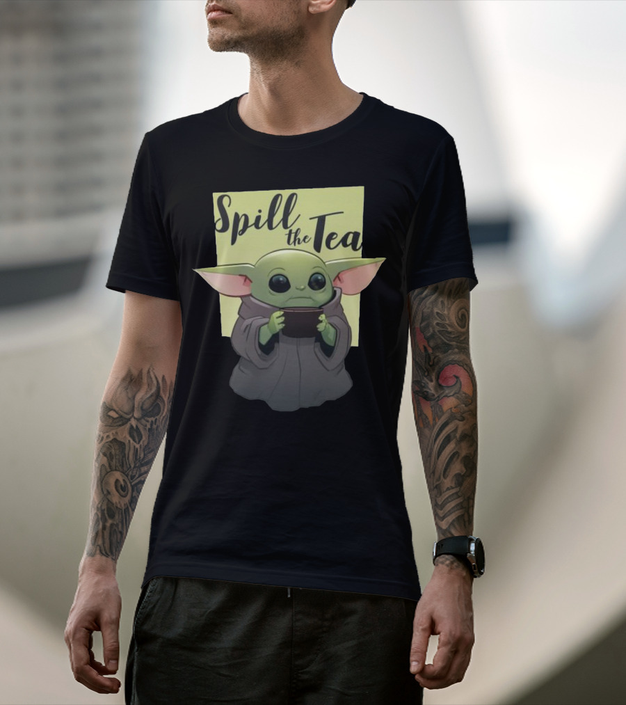 Spill The Tea Baby Yoda T-Shirt