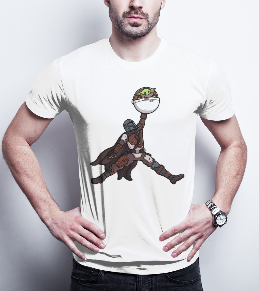 Boba Fett Baby Yoda Air Jordan T-Shirt