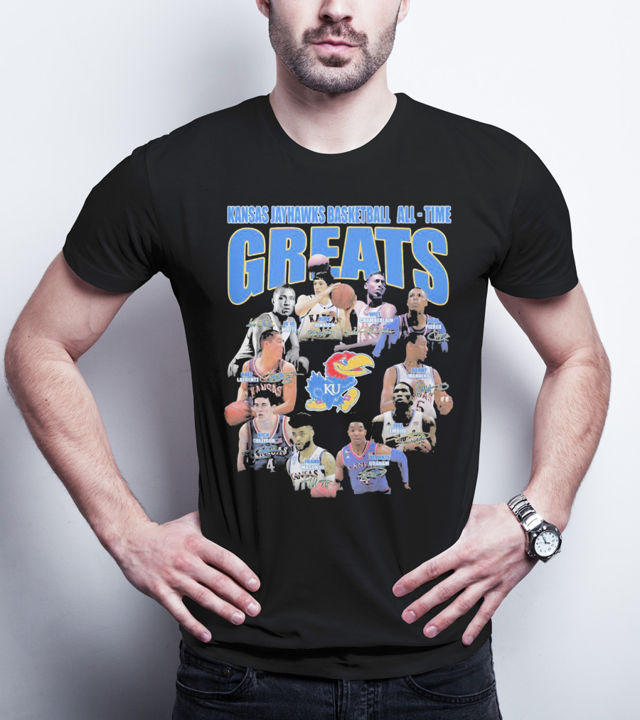 KANSAS JAYHAWKS BASKETBALL ALL-TIME GREATS T-Shirt
