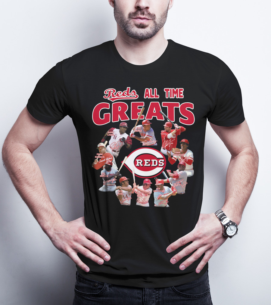 Reds All Time Greats Cincinnati Reds Legends T-Shirt