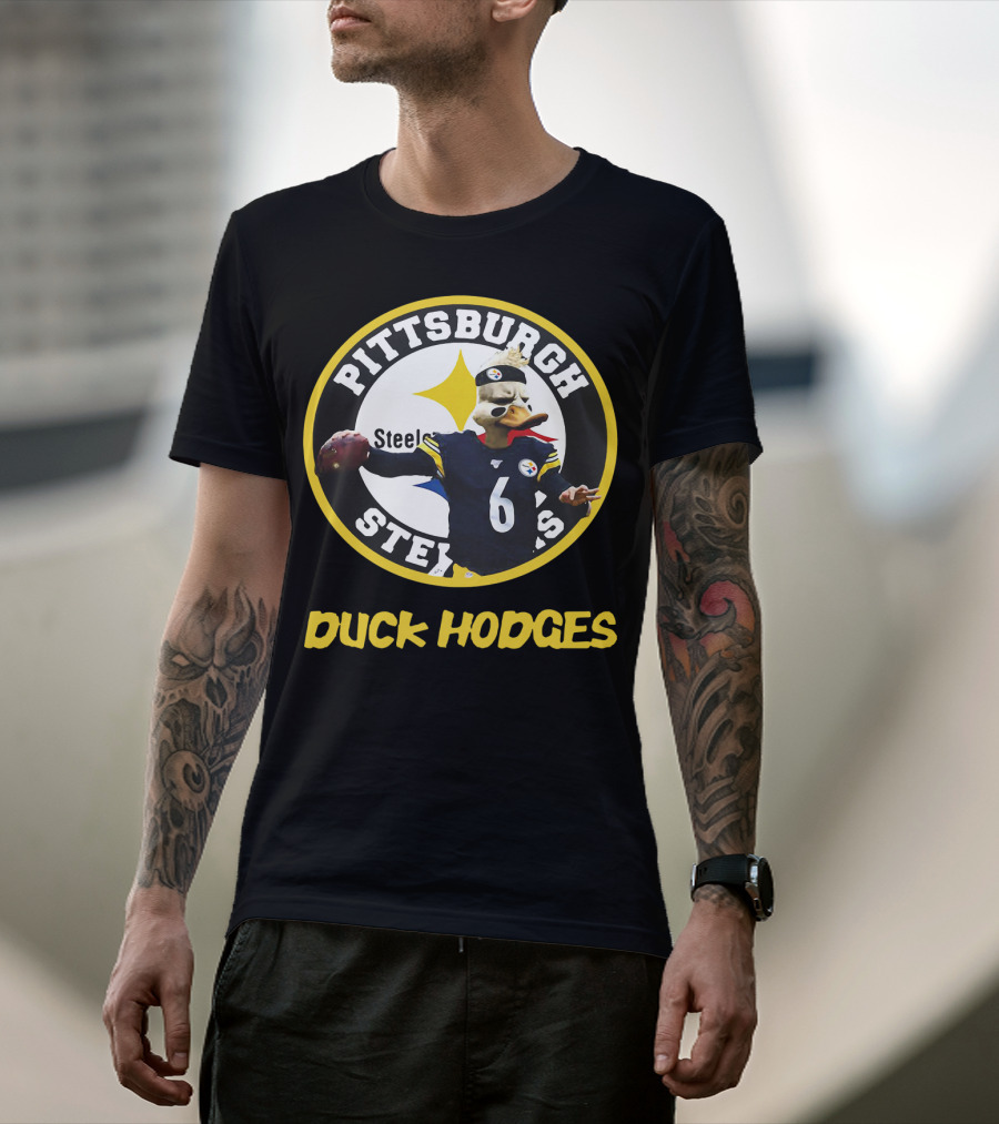Pittsburgh Steelers Duck Hodges Football T-Shirt