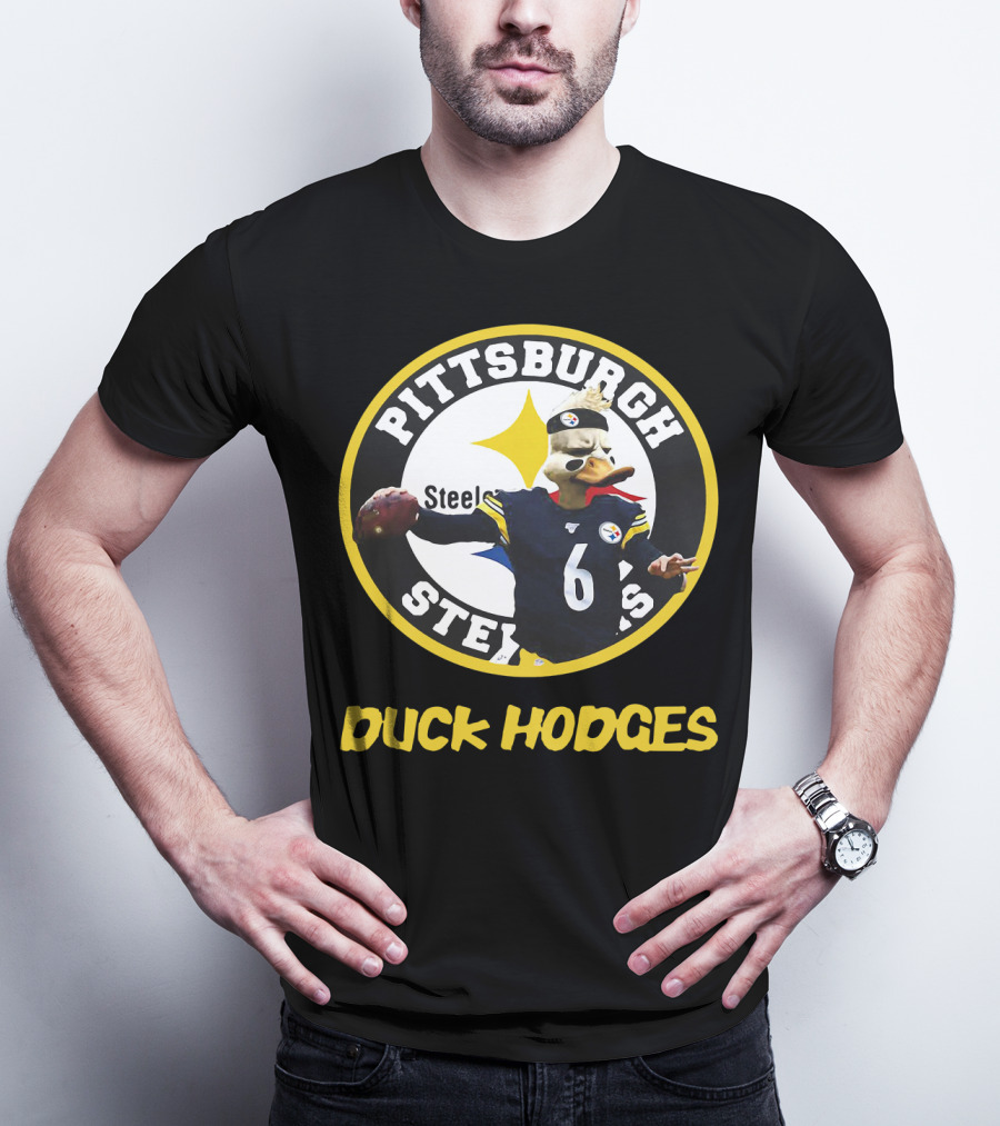 Pittsburgh Steelers Duck Hodges Football T-Shirt