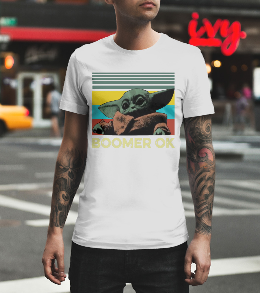 BOOMER OK RETRO BABY YODA T-Shirt