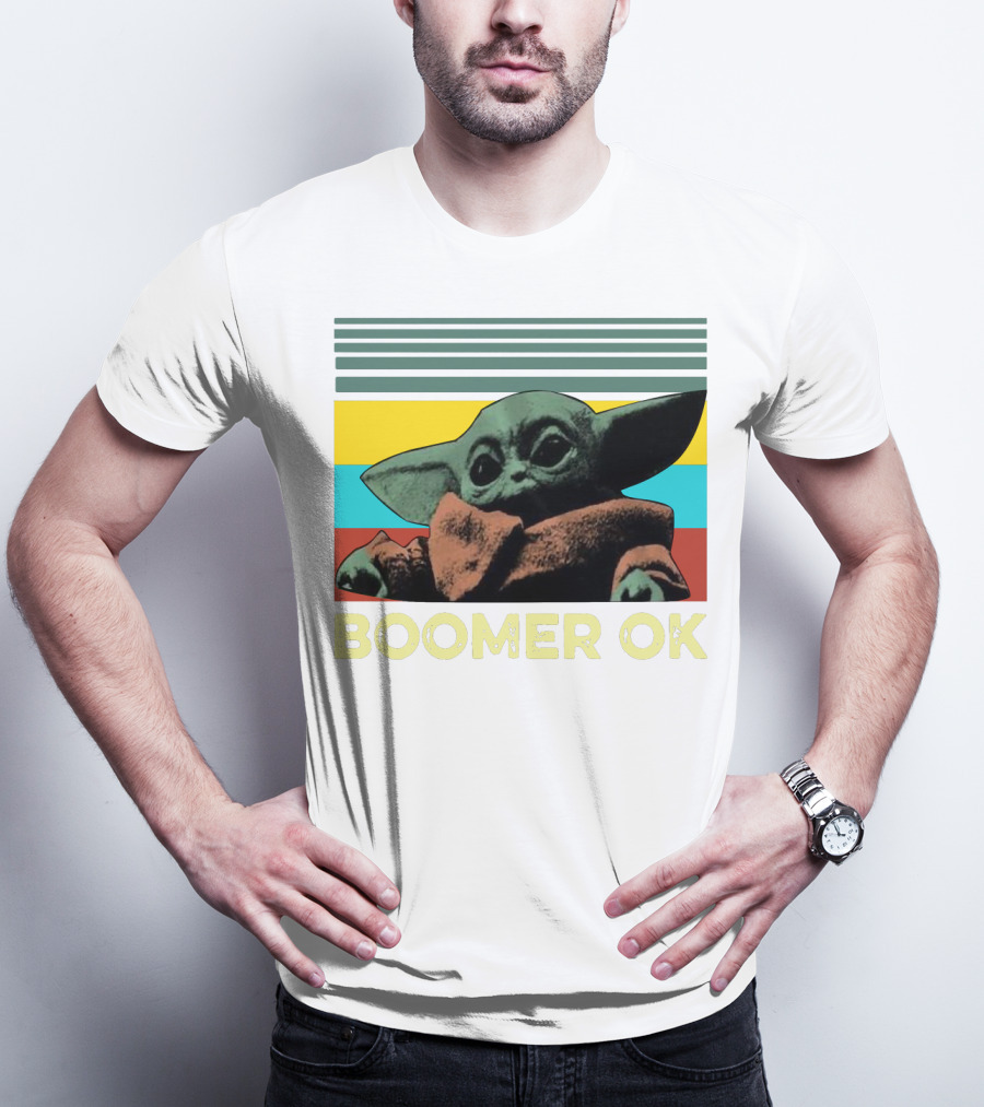 BOOMER OK RETRO BABY YODA T-Shirt