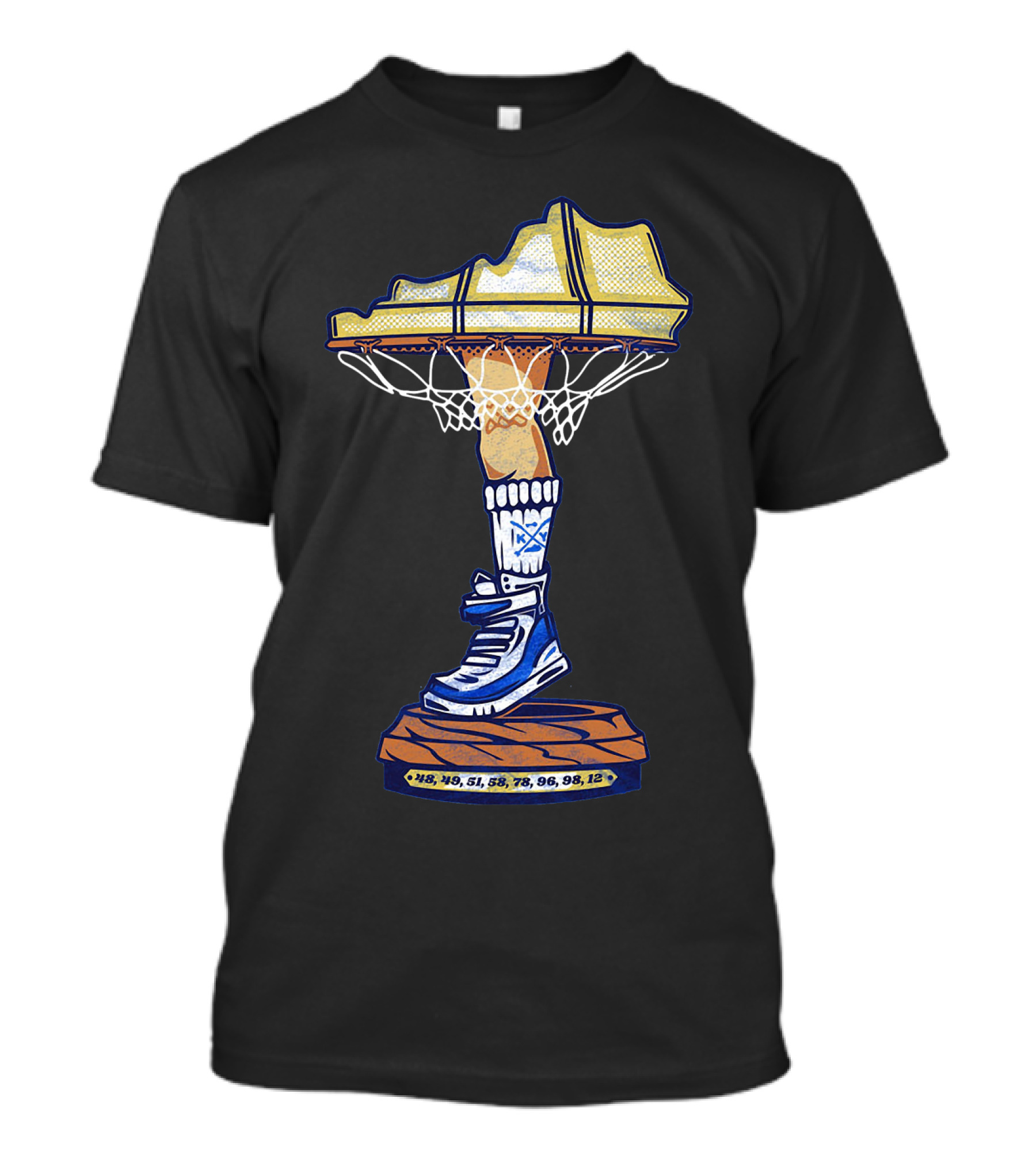 Kentucky State Leg Lamp Basketball Shoe Trophy 48 49 51 58 78 96 98 12 T-Shirt