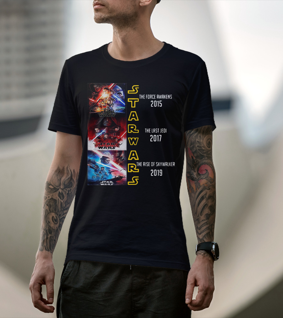 Star Wars The Force Awakens The Last Jedi The Rise Of Skywalker 2015 2017 2019 T-Shirt