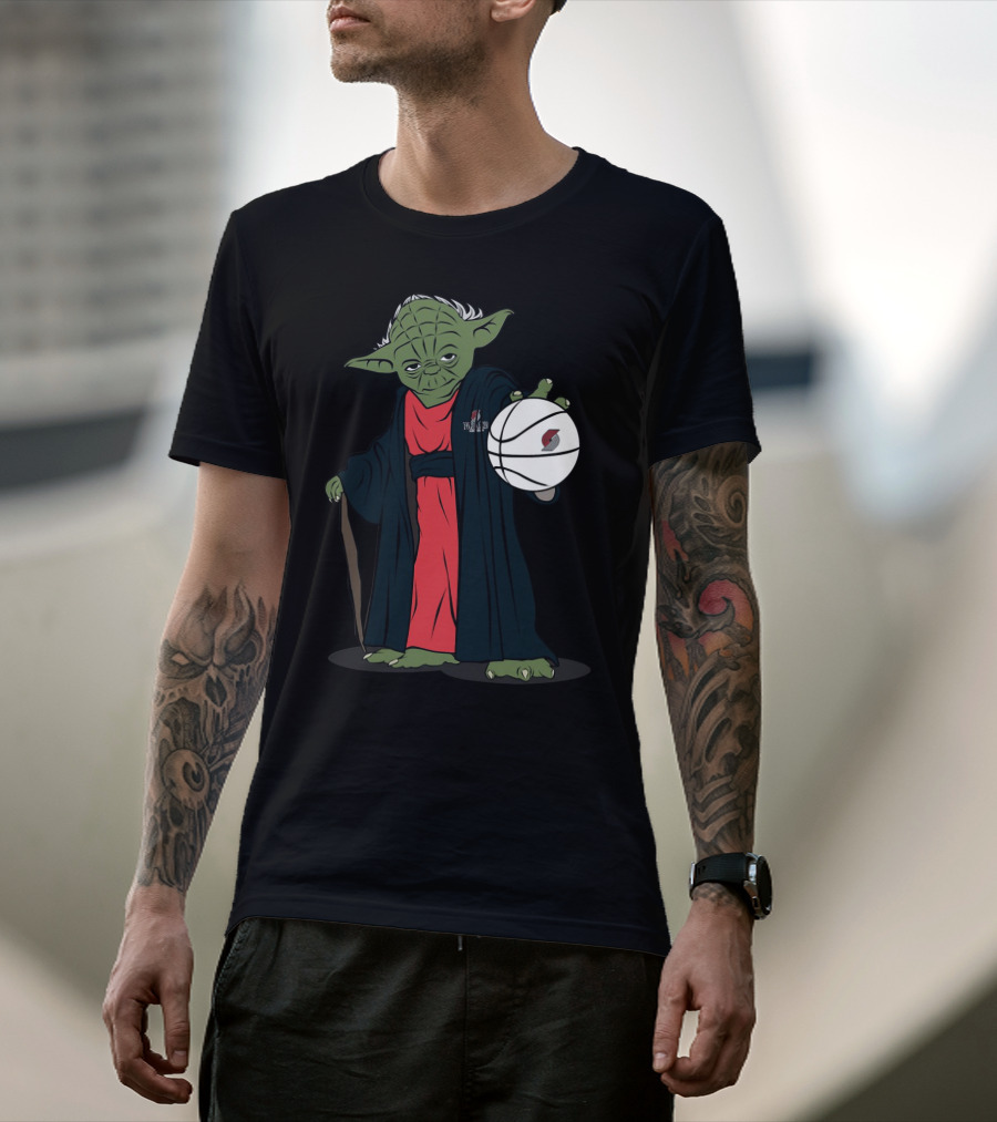 Master Yoda Portland Trail Blazers Basketball Force T-Shirt