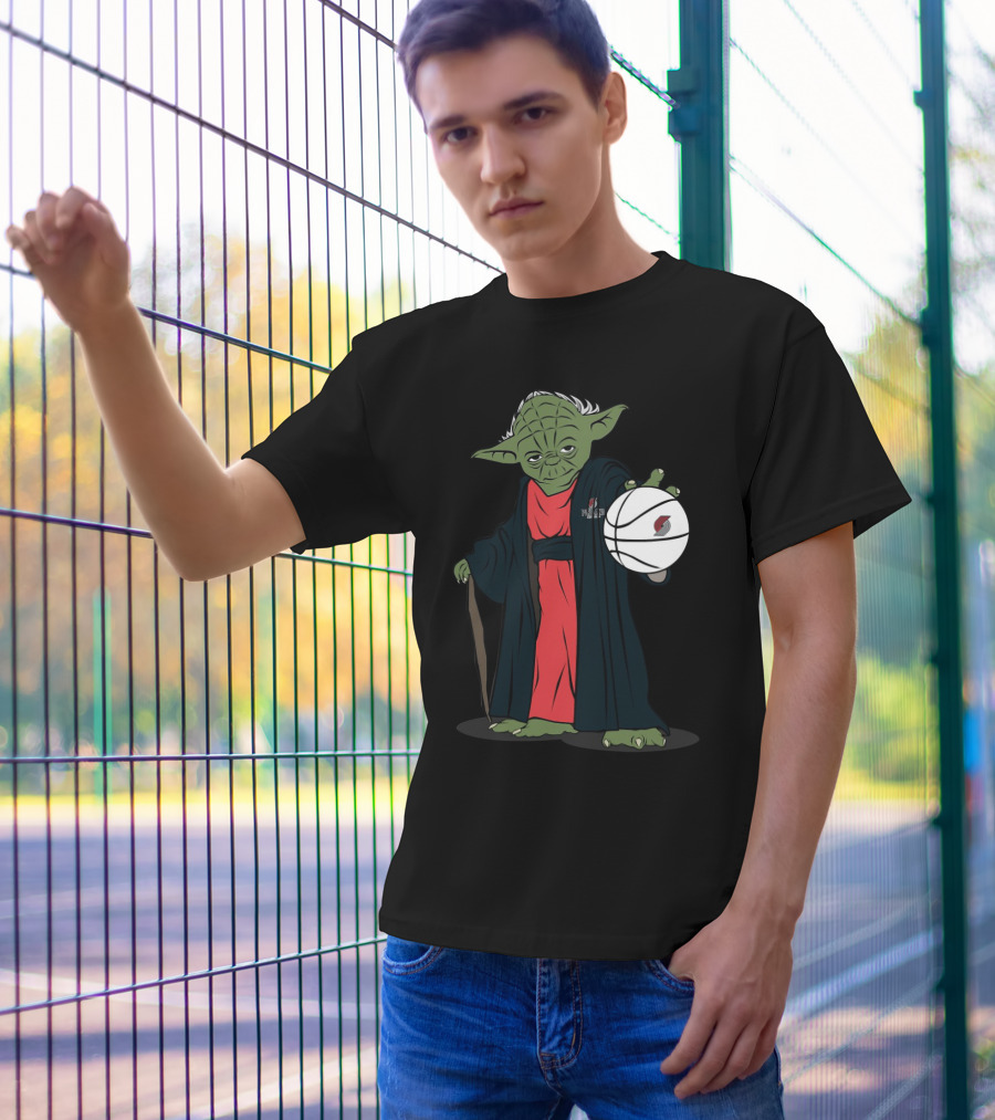 Master Yoda Portland Trail Blazers Basketball Force T-Shirt