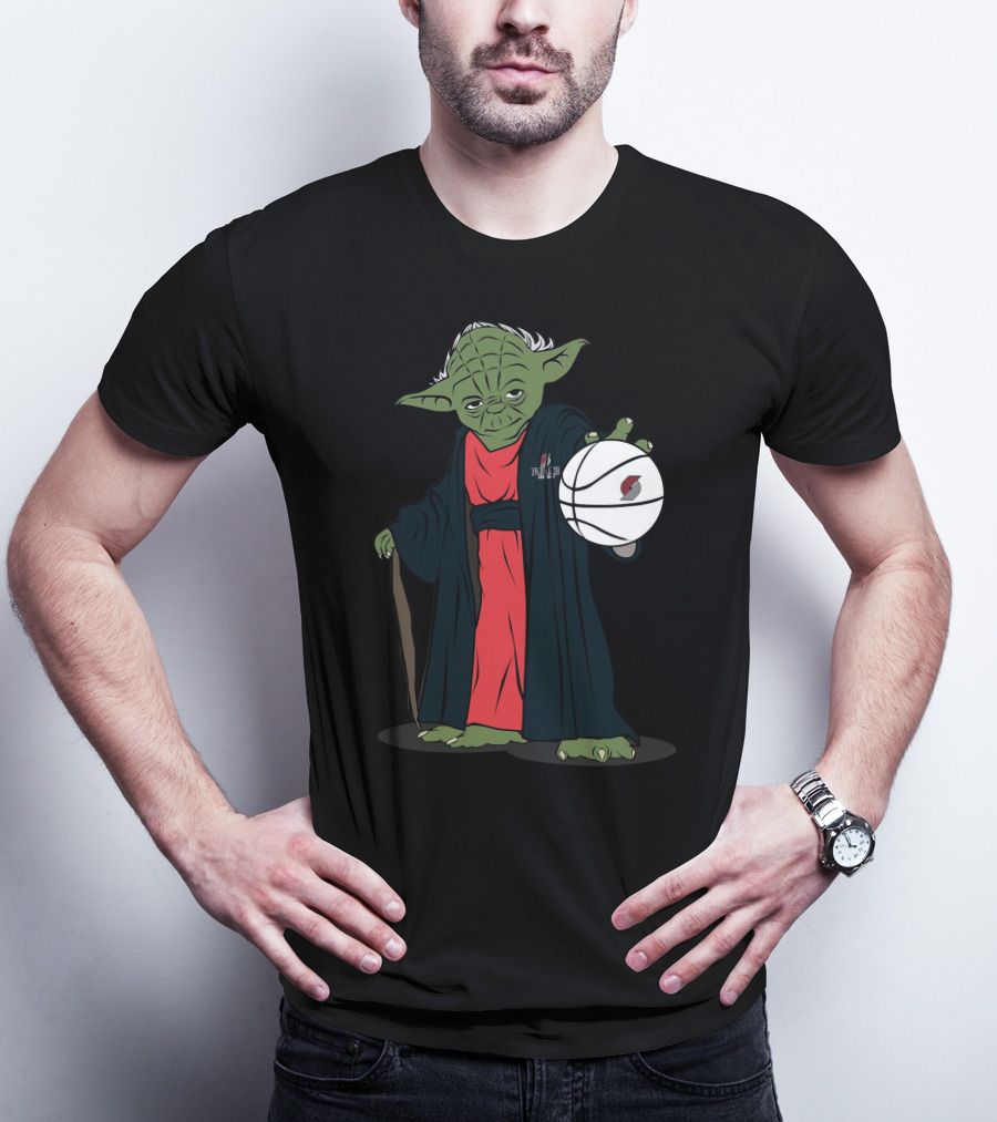 Master Yoda Portland Trail Blazers Basketball Force T-Shirt