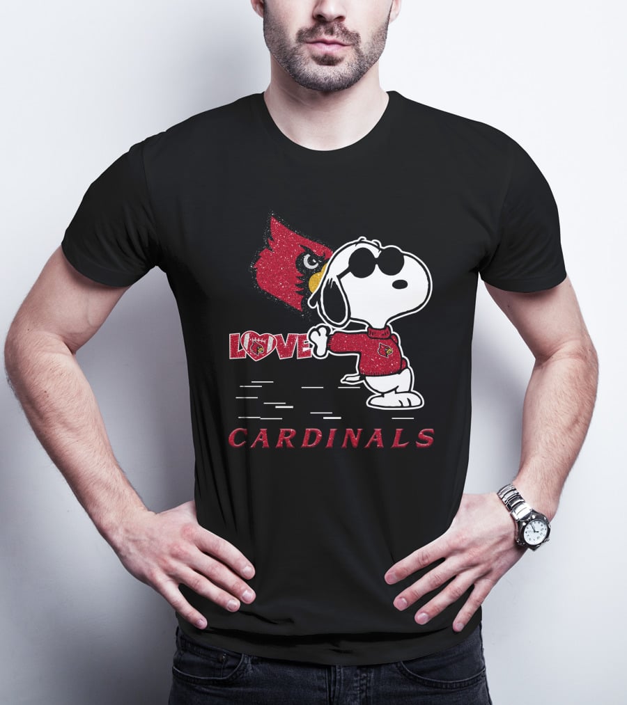 Snoopy Cardinals Love Louisville T-Shirt