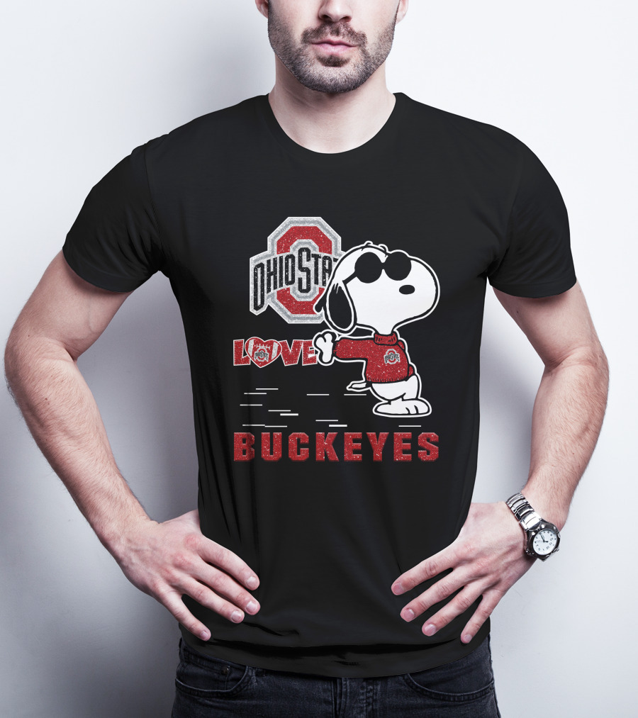 Ohio State Buckeyes Love Snoopy Sports T-Shirt
