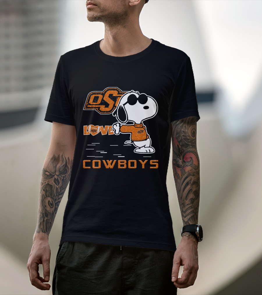 Snoopy OSU Love Cowboys T-Shirt
