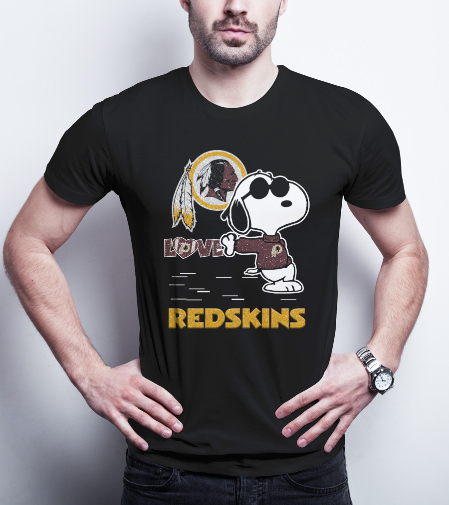 Snoopy Love Washington Redskins Nfl Football Fans 131 T-Shirt