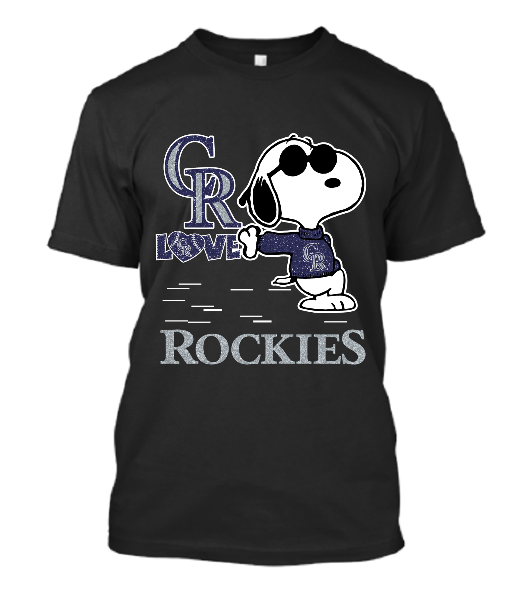 Snoopy Colorado Rockies Love T-Shirt