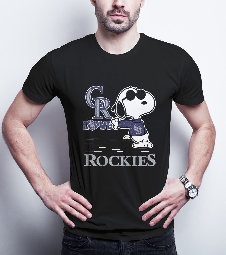 Snoopy Colorado Rockies Love T-Shirt