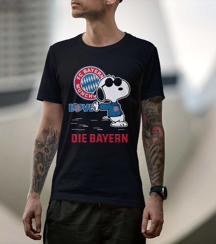 Snoopy Love FC Bayern München Die Bayern T-Shirt