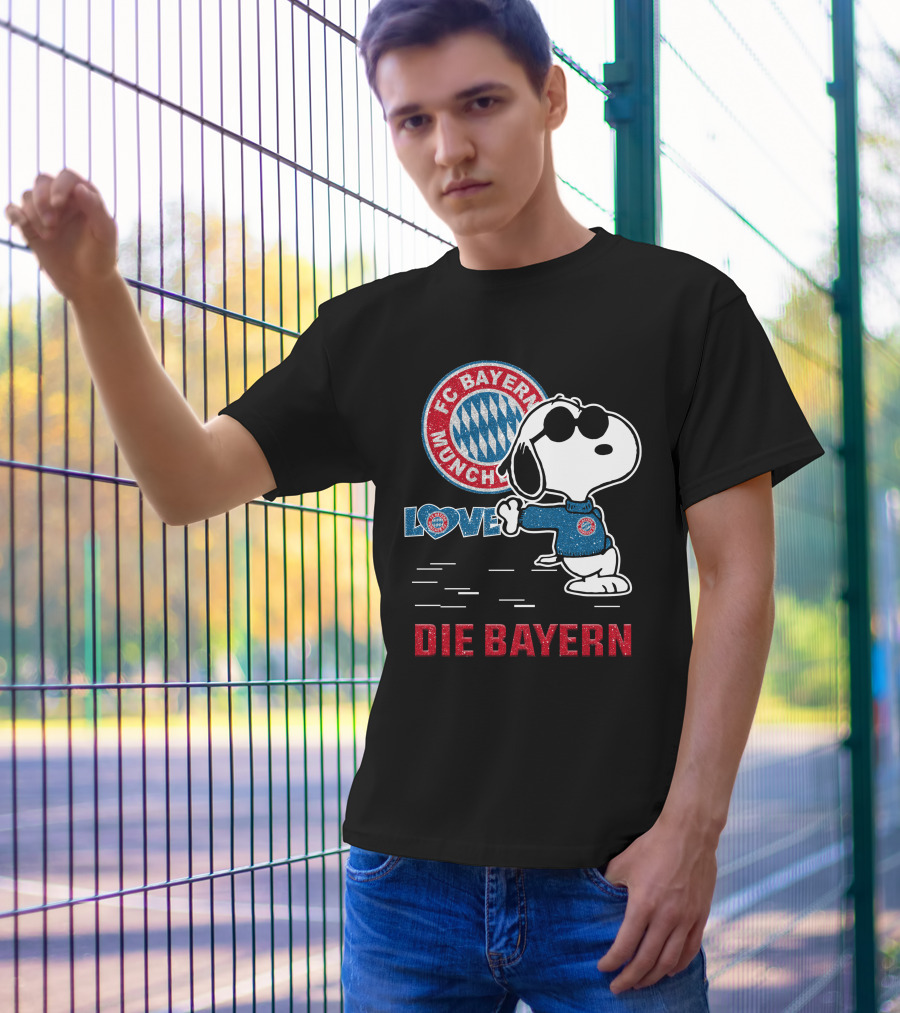 Snoopy Love FC Bayern München Die Bayern T-Shirt