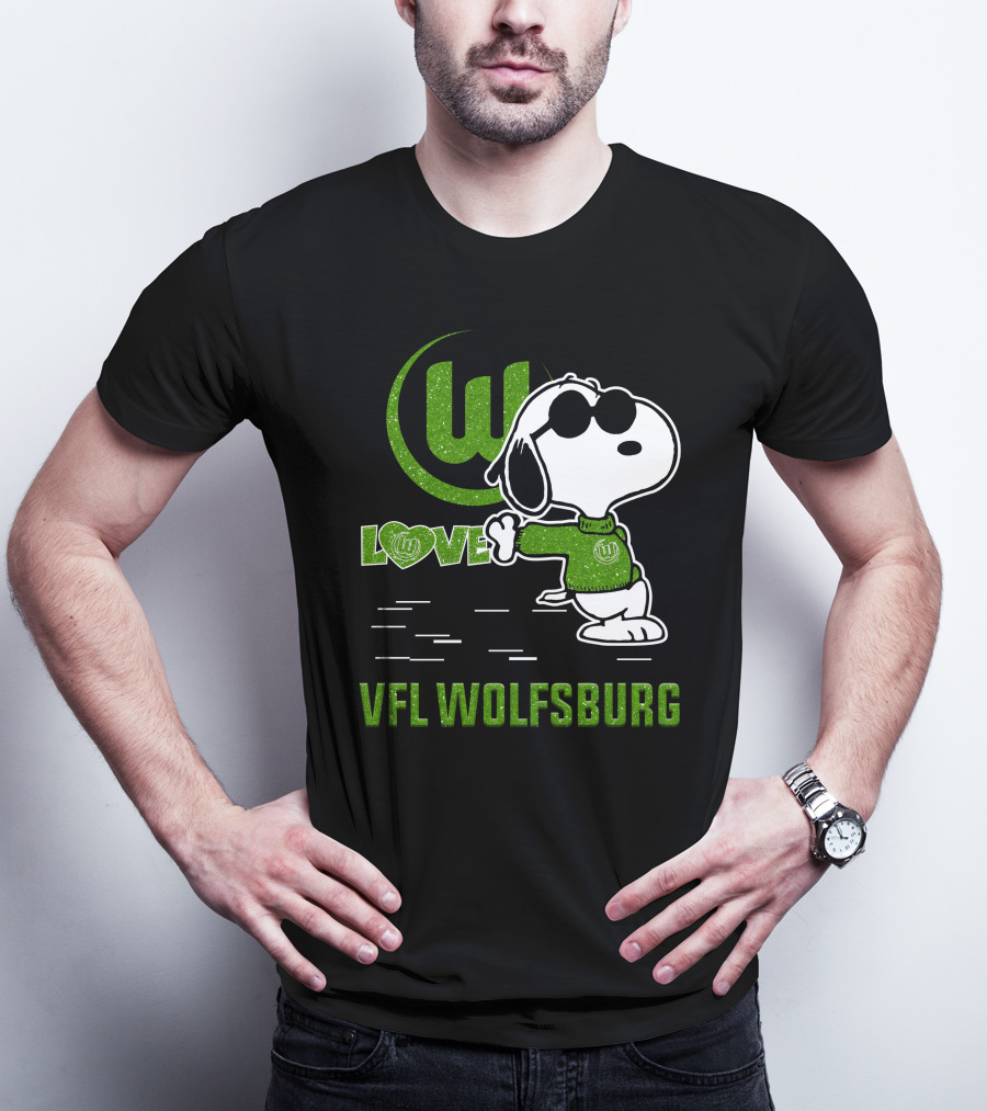 Snoopy Love VfL Wolfsburg Football Passion T-Shirt