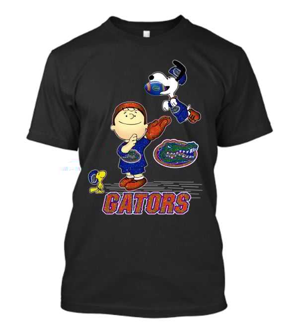 Snoopy Gators Football Florida Peanuts Characters T-Shirt