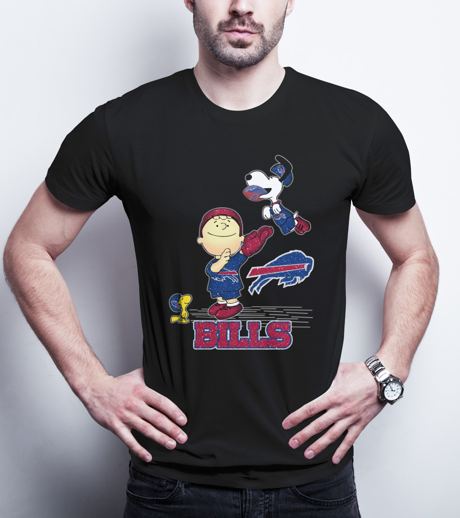 Snoopy Peanuts Buffalo Bills NFL Football Team T-Shirt