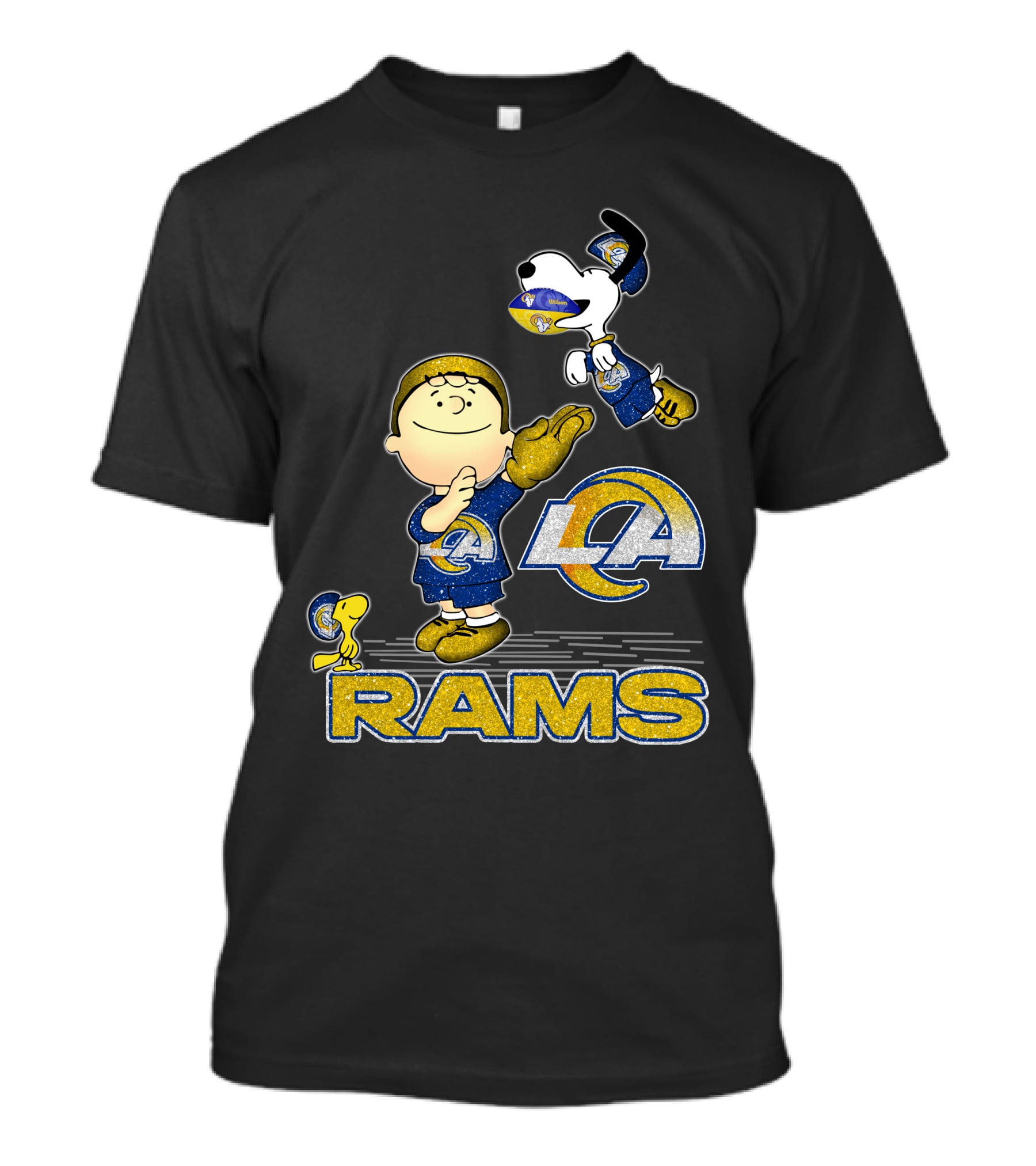 Snoopy And Friends Celebrate Los Angeles Rams With Team Spirit T-Shirt