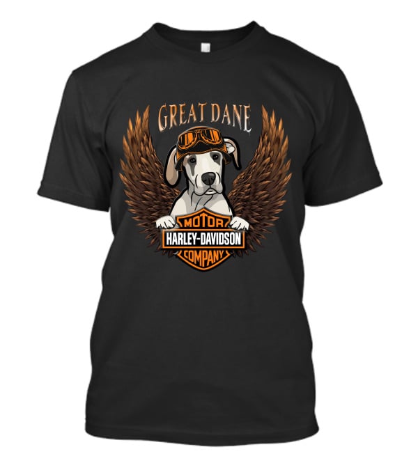 Great Dane Harley Davidson Motor Company T-Shirt