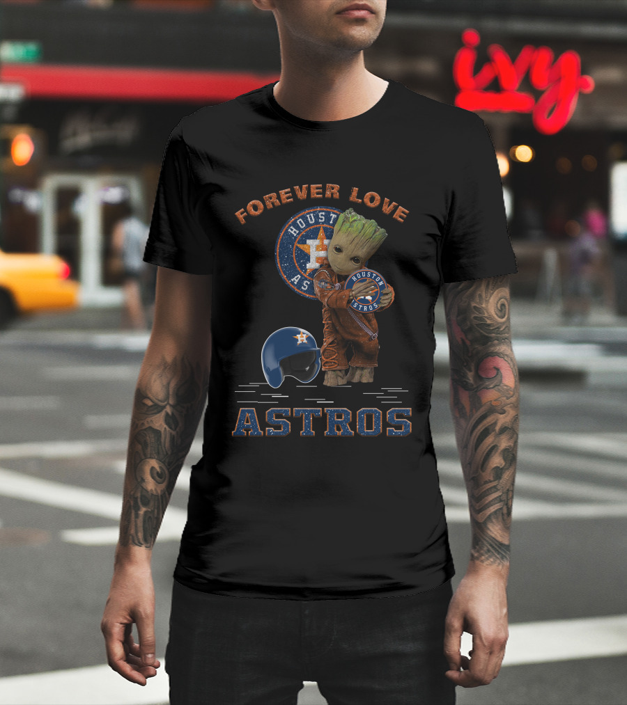 Forever Love Houston Astros MLB Fans Groot T-Shirt
