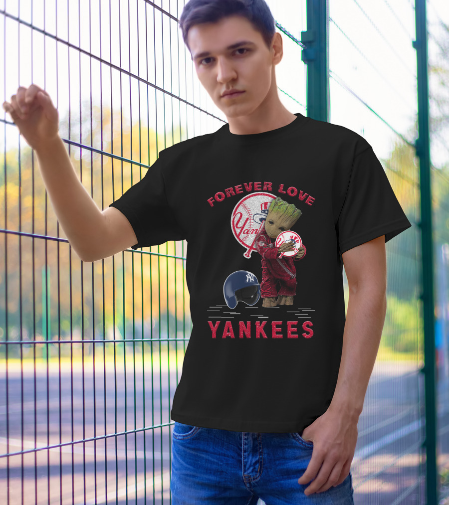 Forever Love Yankees Groot New York Yankees MLB Fans T-Shirt
