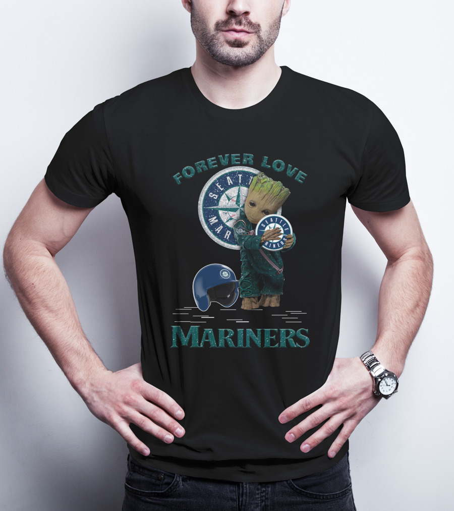 Forever Love Groot Seattle Mariners MLB Fans T-Shirt